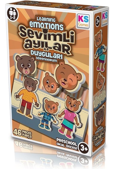 KS Games BD172 Ks, Sevimli Ayılar ile Duyguları Öğreniyorum / +3 Yaş