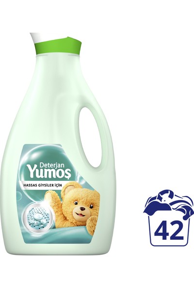 Yumoş Sıvı Bakım Çamaşır Deterjanı Hassas Giysiler İçin Tüylenme Karşıtı İpeksi Dokunuş 2520 ML Yumoş Sıvı Bakım Çamaşır Deterjanı Hassas Giysiler İçin Tüylenme Karşıtı İpeksi Dokunuş 2520 ML