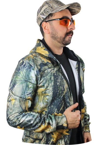 İsav Yaprak Desen Polar Hırka