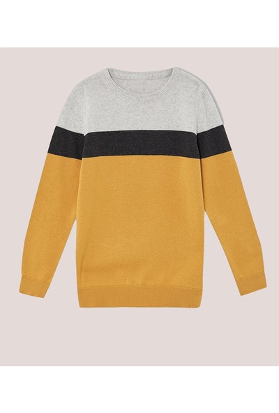 Alexandergardı Erkek Çocuk Renk Bloklu Kazak (C21-1867) Alexandergardı Erkek Çocuk Renk Bloklu Kazak (C21-1867)