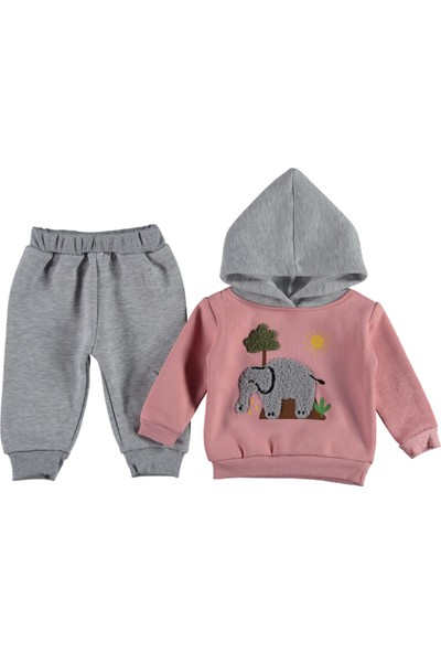 Paketle Express Paketle Express-Fil Süzene Nakışlı Kız Takım 6/18 Ay