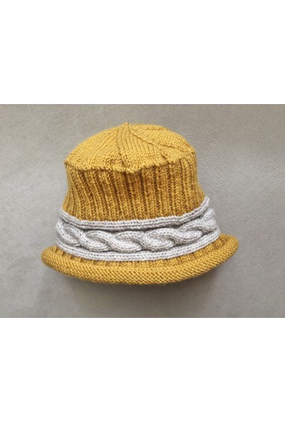 Sanat Harmanı Sanat Harmanı- El Örgüsü Sarı, Yün Bere