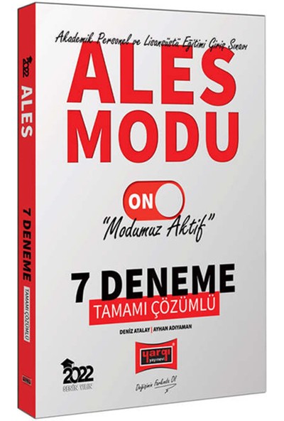 Yargı Yayınevi ALES Modu Tamamı Çözümlü 7 Deneme Yargı Yayınevi ALES Modu Tamamı Çözümlü 7 Deneme