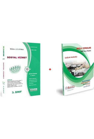 Egem Yayınları AÖF Sosyal Hizmet 3 Sınıf 6 Dönem (Bahar) Konu Anlatımlı Soru Bankası