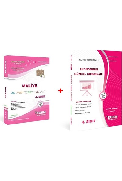 Egem Yayınları AÖF Maliye 4 Sınıf 8 Dönem (Bahar) Konu Anlatımlı Soru Bankası Egem Yayınları AÖF Maliye 4 Sınıf 8 Dönem (Bahar) Konu Anlatımlı Soru Bankası