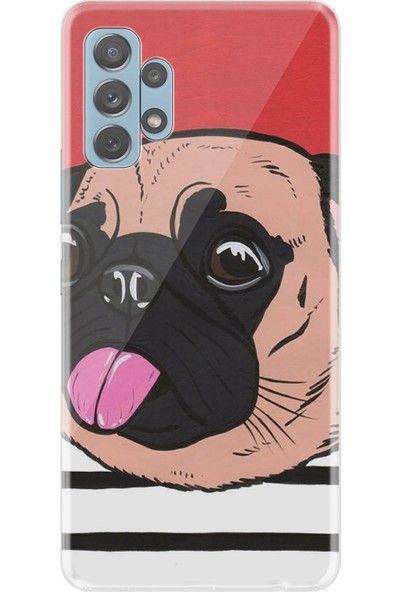 Cekuonline Samsung Galaxy A52 Kılıf Colored Resimli Silikon Uyuşuk Pug Cekuonline Samsung Galaxy A52 Kılıf Colored Resimli Silikon Uyuşuk Pug