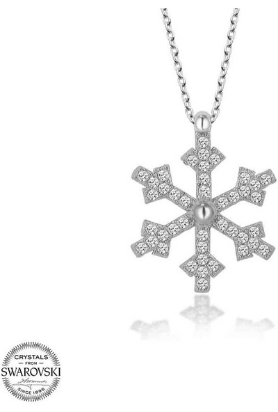 Lilura Silver Swarovski Taşlı Gümüş Kartanesi Kolye