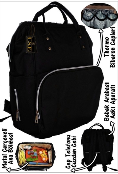 U.S.F Bebek Bakım Çantası Anne Bebek Bakım Sırt Çantası