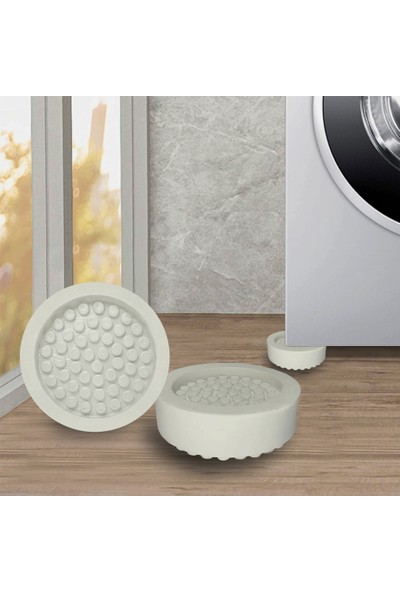 Tor Store 4’lü Set Çamaşır Makinesi ve Mobilya Sabitleyici Tabanlık (6,5 x 2 Cm)