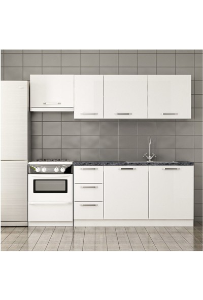 White Home 220 cm Mutfak Dolabı