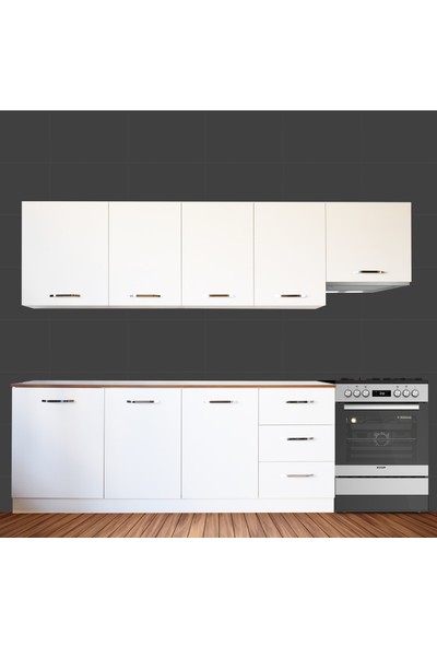 White Home 270 cm Mutfak Dolabı