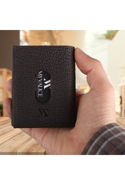My Valice Unisex Hakiki Deri Cüzdan ve Kartlık 1819