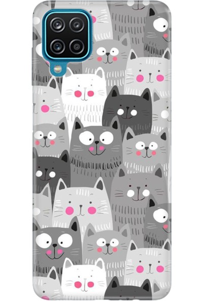 Cekuonline Samsung Galaxy M22 / M32 Kılıf Colored Resimli Silikon Karikatür Kediler Cekuonline Samsung Galaxy M22 / M32 Kılıf Colored Resimli Silikon Karikatür Kediler