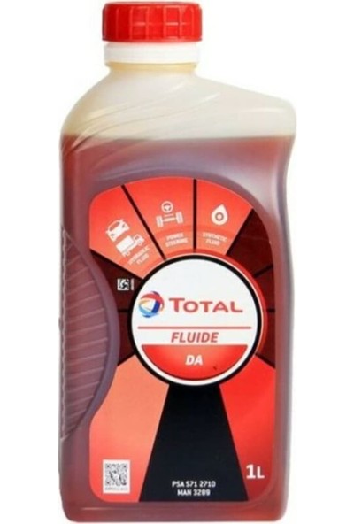 Total Fuide DA - Sentetik Turuncu Direksiyon Hidrolik Yağ 1 L Total Fuide DA - Sentetik Turuncu Direksiyon Hidrolik Yağ 1 L