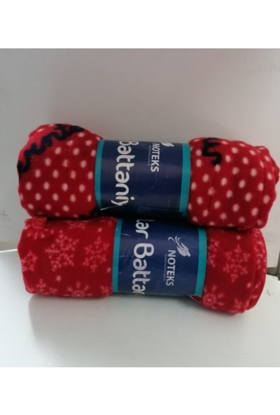 Noteks Geyikli ve Kar Taneli Polar Battaniye 2'li 100 x 130 cm. Noteks Geyikli ve Kar Taneli Polar Battaniye 2'li 100 x 130 cm.