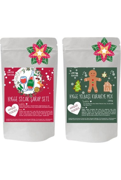 Hygge Foods Evde Süper Yılbaşı - Sıcak Şarap Seti & Zencefilli Gingerbread Ince Kurabiye Mix - Beyaz Şeker Içermez - Limited Edition Hygge Foods Evde Süper Yılbaşı - Sıcak Şarap Seti & Zencefilli Gingerbread Ince Kurabiye Mix - Beyaz Şeker Içermez - Limited Edition
