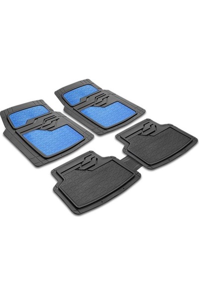 Vavka 1988 Model Volvo 740 Için 3D Yeni Nesil Universal Paspas - Mavi Kromajlı Vavka 1988 Model Volvo 740 Için 3D Yeni Nesil Universal Paspas - Mavi Kromajlı