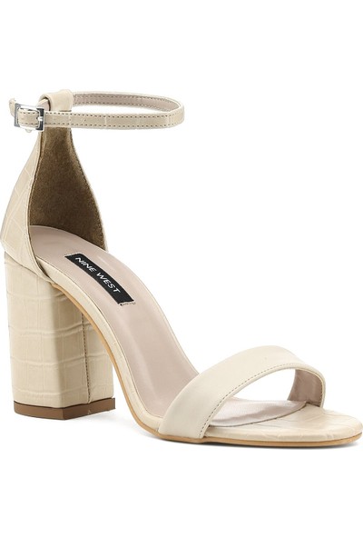 Nine West Yelte2 2fx Bej Kadın Topuklu Sandalet