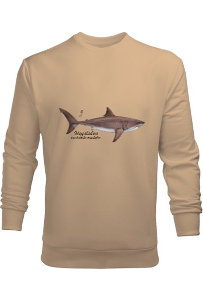 Köpek Balığı, Megaladon, Shark Erkek Sweatshirt