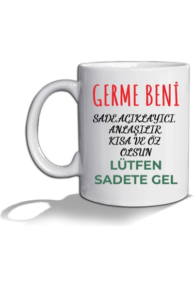 Sadete Gel Beyaz Kupa Bardak