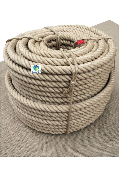 Molhalat 20 mm Jüt Halat - Kendir-Hasır Büküm - 5 Metre Molhalat 20 mm Jüt Halat - Kendir-Hasır Büküm - 5 Metre