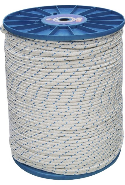 Molhalat 8 mm Iskota Halat 10 Metre -Parlak Örgülü Halat - Bayrak Ipi Yüksek Kalite