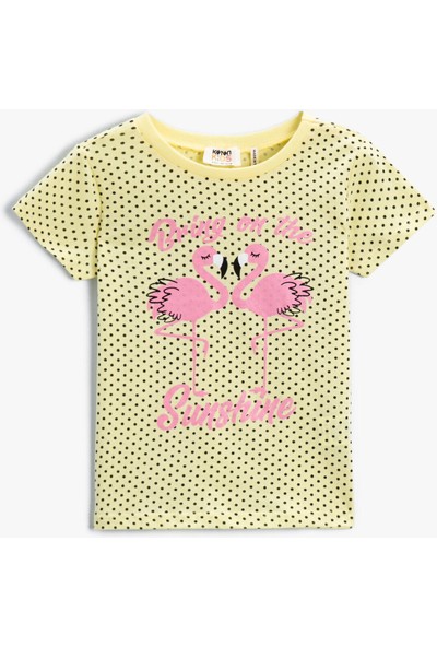 Koton Bisiklet Yaka Normal Kalıp Baskılı Kız Çocuk T-Shirt - 2Skg10056Ak Koton Bisiklet Yaka Normal Kalıp Baskılı Kız Çocuk T-Shirt - 2Skg10056Ak