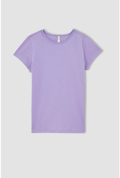 DeFacto Kız Çocuk 23 Nisan Basic Bisiklet Yaka Kısa Kollu Tişört I0489A622SP DeFacto Kız Çocuk 23 Nisan Basic Bisiklet Yaka Kısa Kollu Tişört I0489A622SP