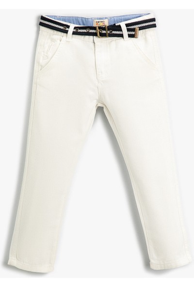 Koton Basic Kemerli Dokuma Pantolon Koton Basic Kemerli Dokuma Pantolon