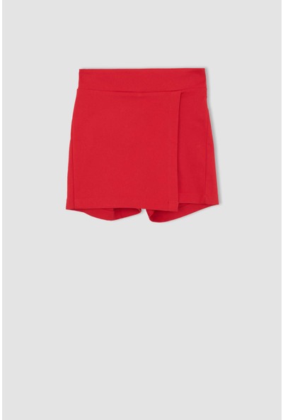 DeFacto Kız Çocuk 23 Nisan Esnek Belli Şort Etek K9032A622SM