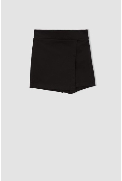 DeFacto Kız Çocuk 23 Nisan Esnek Belli Şort Etek K9032A622SM