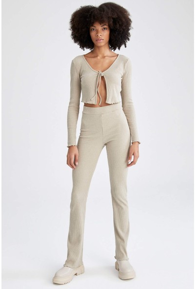 Geniş Paça Slim Fit Kaşkorse TAYT V4173AZ22SM