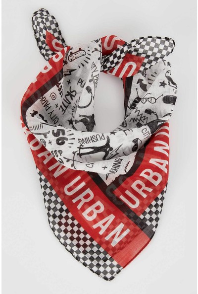 DeFacto Erkek Dama Desenli Şal X6147AZ22SM DeFacto Erkek Dama Desenli Şal X6147AZ22SM