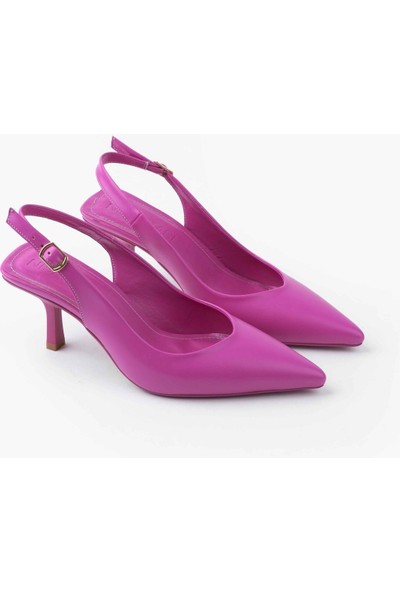 Nişantaşı Shoes Silvia Fuşya Mat Kemer Detay Sivri Burun Kadın Topuklu Ayakkabı Nişantaşı Shoes Silvia Fuşya Mat Kemer Detay Sivri Burun Kadın Topuklu Ayakkabı