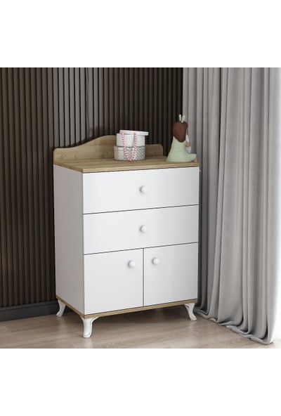 Afilli Armin Şifonyer Meşe Beyaz Tamamı Mdflam Afilli Armin Şifonyer Meşe Beyaz Tamamı Mdflam