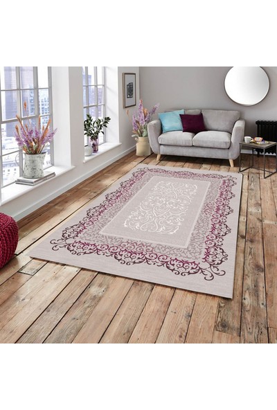 Meka Home Mürdüm Model Lastikli Kadife Halı Örtüsü Meka Home Mürdüm Model Lastikli Kadife Halı Örtüsü