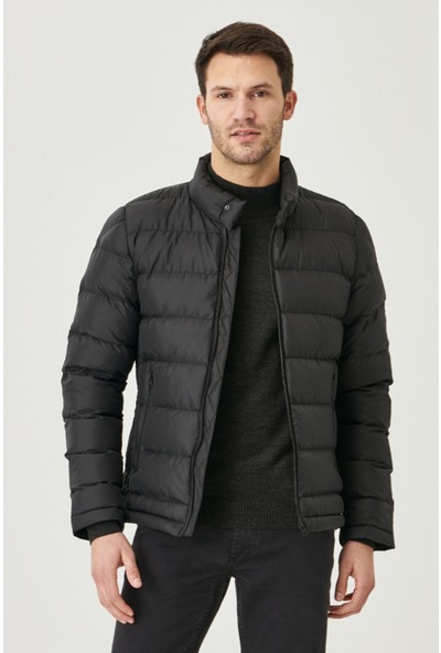 Altınyıldız Classics Standart Fit Dik Yaka Düz Casual Mont