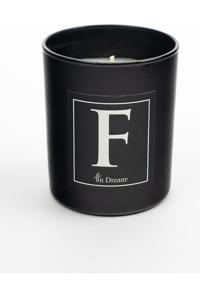 In Dream F Harfli Hediyelik Büyük Boy Vanilya Kokulu Bardak Mum