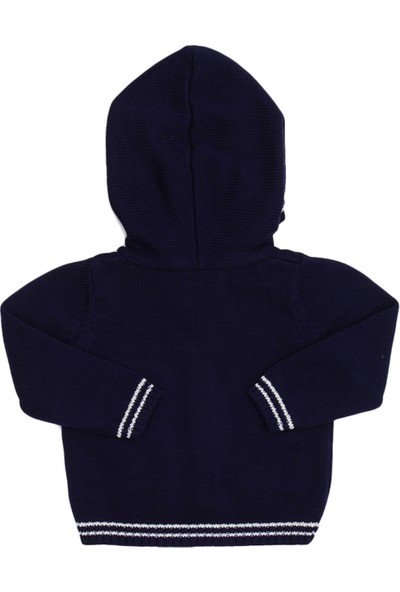 Mammaramma Ayıcık Desenli Cepki Siyah Çocuk Hırka