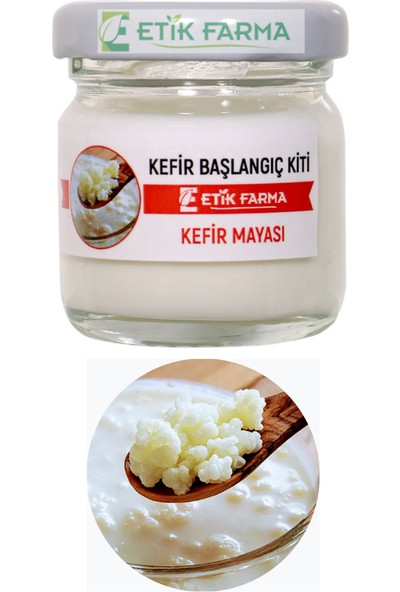 Etik-Farma Özel Üretim ORGANİK Kafkas Süt Kefir Mayası Mini Başlangıç Kiti Etik-Farma Özel Üretim ORGANİK Kafkas Süt Kefir Mayası Mini Başlangıç Kiti