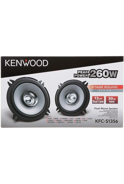 Kenwood KFC-S1356G 2'li Hoparlör