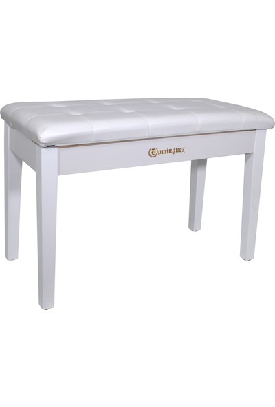Bernam Piyano Aksesuar Koltuk Tabure Çift Kişilik Dominguez Sandık Bölmeli Beyaz DPB115-WH Bernam Piyano Aksesuar Koltuk Tabure Çift Kişilik Dominguez Sandık Bölmeli Beyaz DPB115-WH