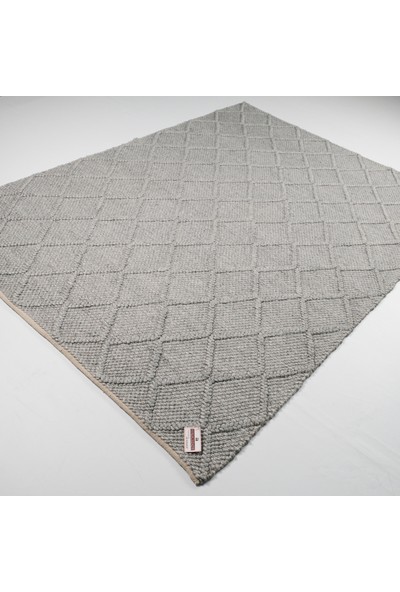 Eko Halı Jade Gri Modern Tasarım Geometrik Desenli Yün El Dokuma Halı Eko Halı Jade Gri Modern Tasarım Geometrik Desenli Yün El Dokuma Halı