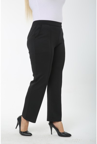 Büyük Bedenim Cepli Boru Paça Pantolon