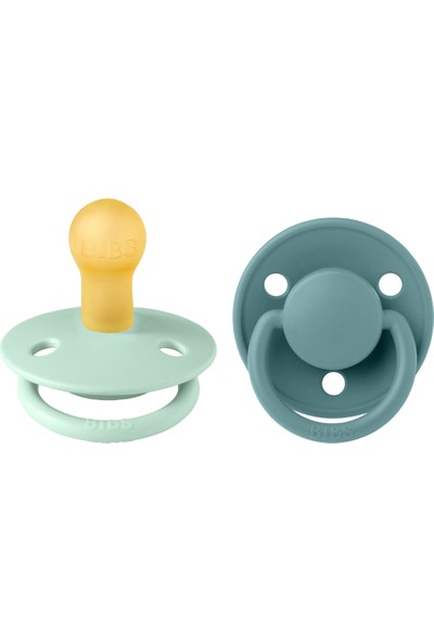 Bibs De Lux 2'li Kauçuk Emzik Nordic Mint & Island Sea 0-6 Ay