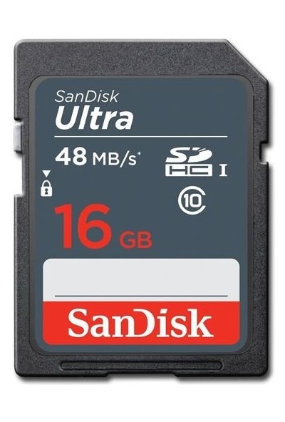 Sandisk 16GB Sd Ultra Class 10 48MB/S Hafıza Kartı Sandisk 16GB Sd Ultra Class 10 48MB/S Hafıza Kartı