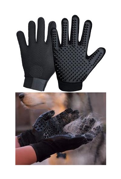 Bernam Evcil Hayvan Ölü Tüy Masaj ve Temizlik Bakım Eldiveni 716020