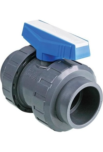 Water Fun Havuz U-Pvc Küresel Su Vanası D.63 mm Pvc Ball Valves Water Fun Havuz U-Pvc Küresel Su Vanası D.63 mm Pvc Ball Valves