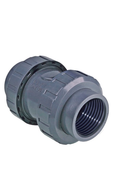 Water Fun Havuz U-Pvc Tip Muflu Yaylı Çekvalf 75 mm Checkvalves