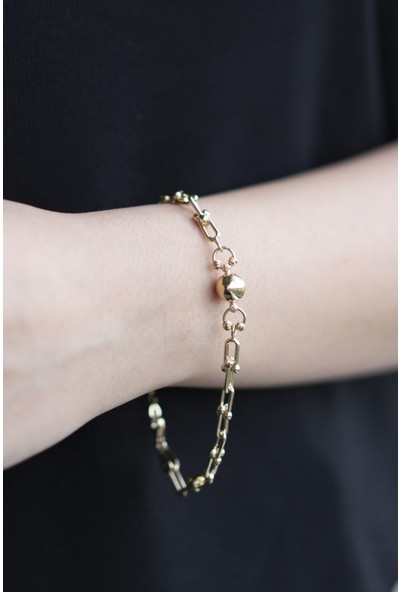 Uşaklıhafız 14 Ayar Altın Toplu Ataç Bileklik